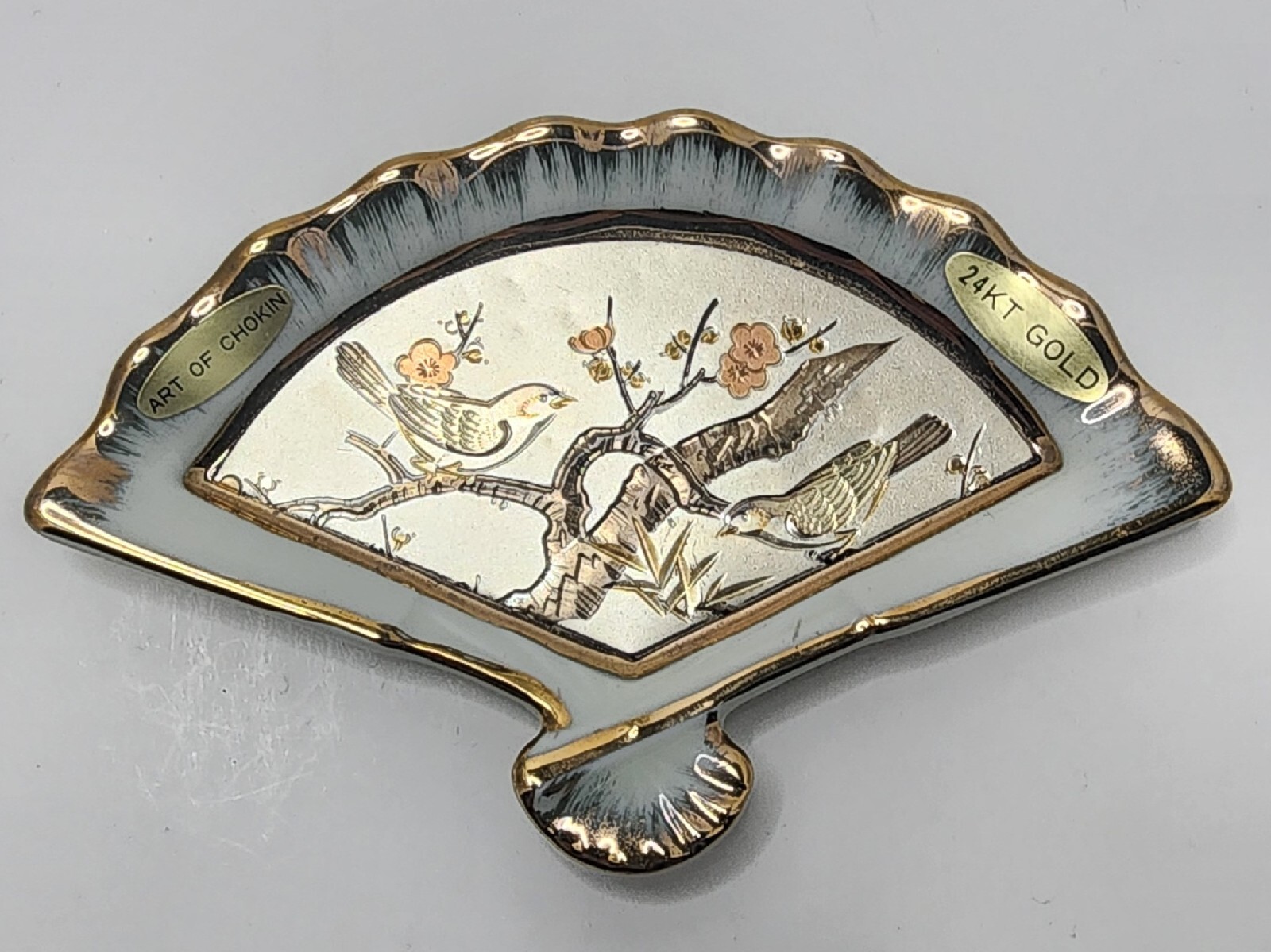 Dynasty Gallery "Art of Chokin" 24k Gold Fan - Original Chokin ...