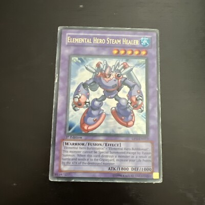 Elemental Hero Steam Healer Ultra Rare 1st Edition DP1-EN013 Yu-Gi-Oh ...