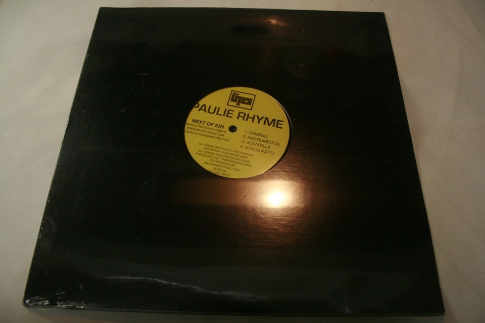 PAULIE RHYME "DUSK TILL DAWN" FT. PRINCE PO RARE NEW HIPHOP 12" VINYL ...