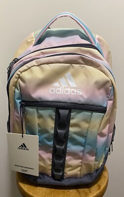 Adidas Stratton 3 Pastel Pink Blue Yellow Backpack New(SH) | eBay