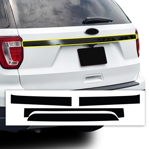 Fits Ford Explorer 2016-2019 Rear Trunk Chrome Delete Decal Blackout ...