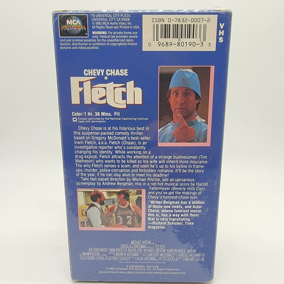 Fletch (VHS, 1985) Chevy Chase - Brand New Sealed | eBay