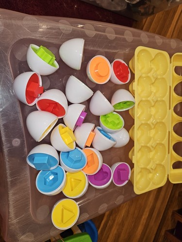 12 Match & Play Color Shape Recognition Sorting & Stacking Learning ...