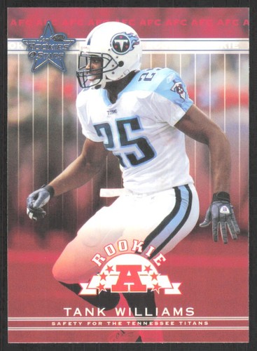 2002 Leaf Rookies & Stars Tank Williams Rookie #152 | eBay