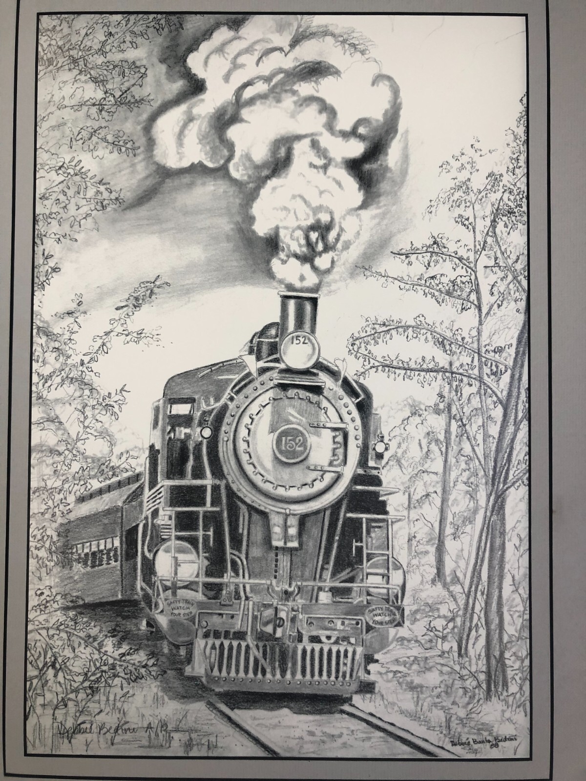 Signed Louisville & Nashville 152 Steam Locomotive Debbie Bedini AP ...