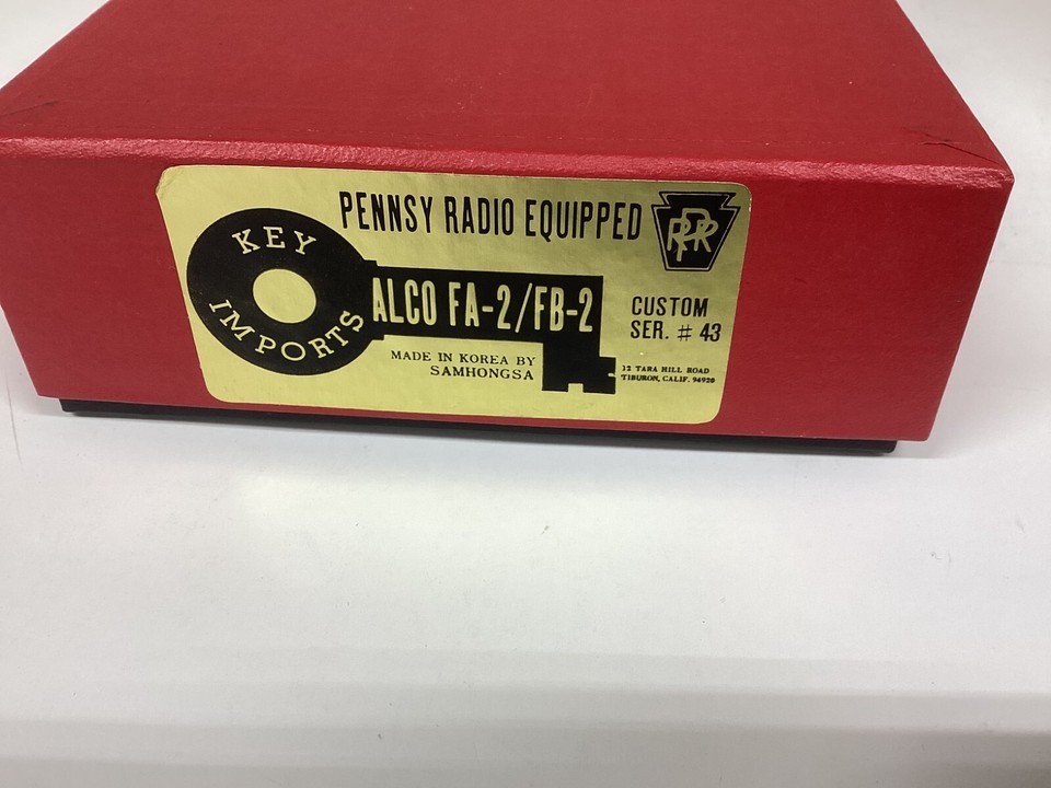 Key Imports Custom series #43 N scale “PRR” radio equipped brass Alco ...