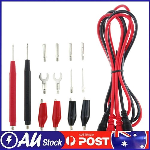 16pcs/ Set Multifunction Multimeter Alligator Probe Silicone Test Lead ...