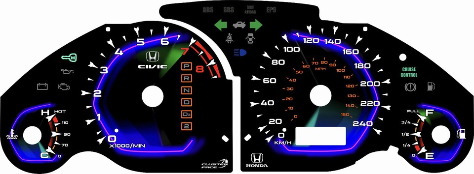 Honda Civic 2000 - 2005 (MPH and KM/H versions are available) | eBay