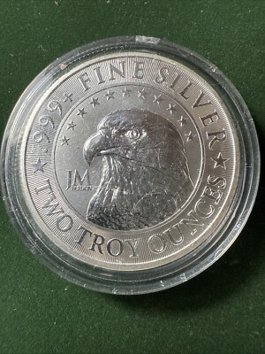 2022 JM 2 Oz Fine Silver Reserve Proof High Relief .999 Silver Round | eBay