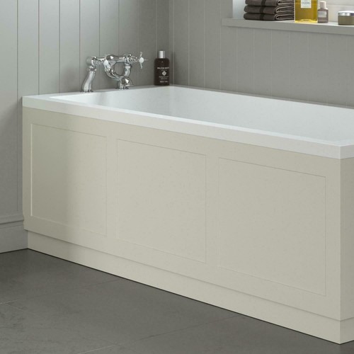 Traditional Bathroom MDF Wooden Bath 18mm Adjustable Front/End Panel ...