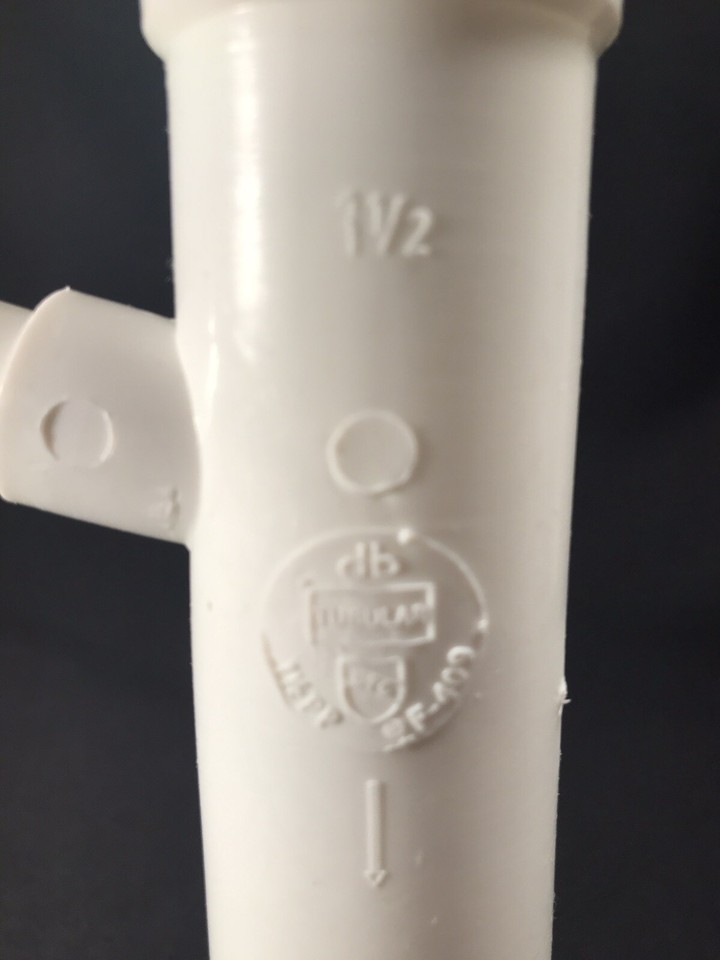1-1/2" PVC Direct Connect Branch Tailpiece 5/8" OD Outlet for ...