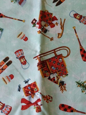 "Snow Dog Express" Cotton Fabric (Geoff Allen, Studio E) | eBay