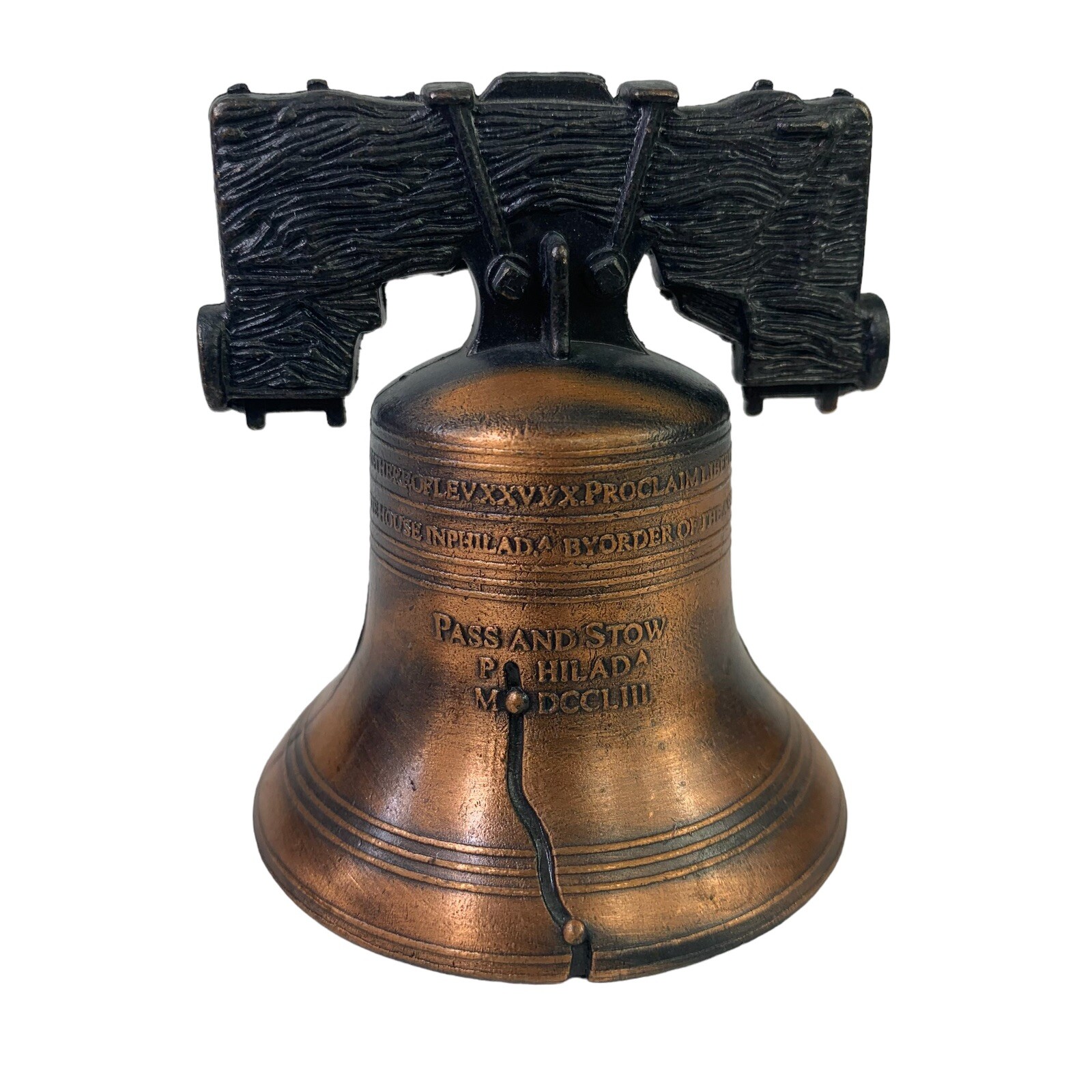 Vintage Miniature Liberty Bell Souvenir Keepsake 2.5" Working Condition ...