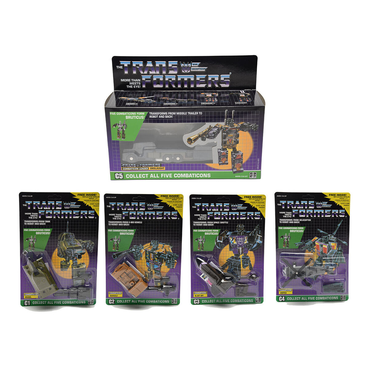 Transformers G1 BRUTICUS Onslaught Brawl Swindle Blast Off Transformers G1 BRUTICUS Onslaught Brawl Swindle Blast Off