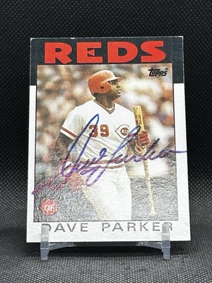 Dave Parker Autographed 1986 Topps #595 Signed In Person Pirates/Reds ...