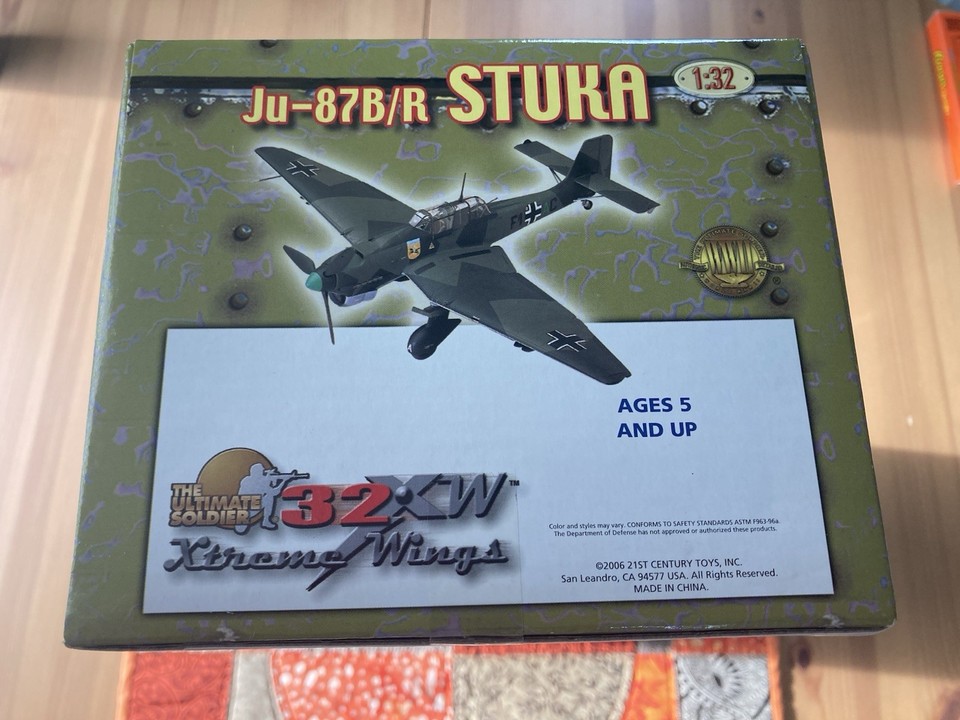 NIB Ultimate Soldier 32X JU-87B/R STUKA Lt. Hubert Polz German WWII ...