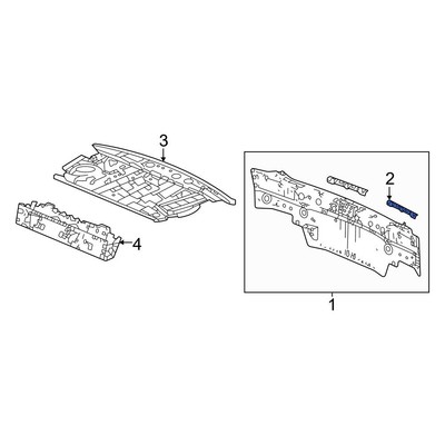 For Acura TLX 2021-2025 Acura 66119T2FA00ZZ Rear Body Panel Bracket | eBay