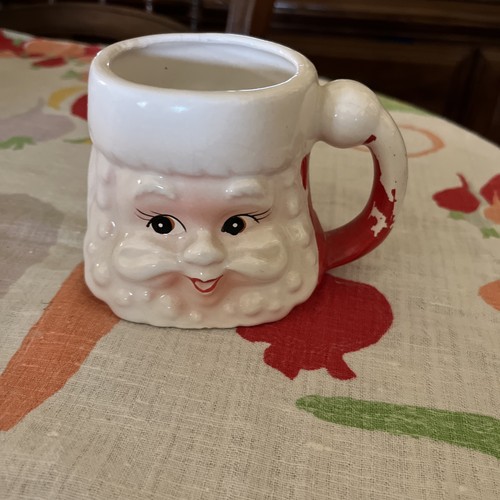 Vintage Lefton Smiling Santa Ceramic Mug Cup Handle Japan 3 1/2" | eBay