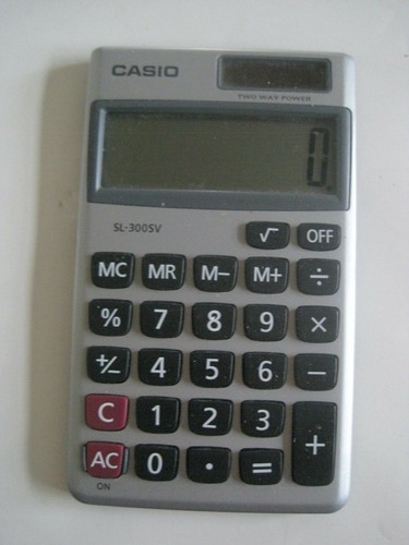 Casio SL - 300SV Solar Calculator Works | eBay