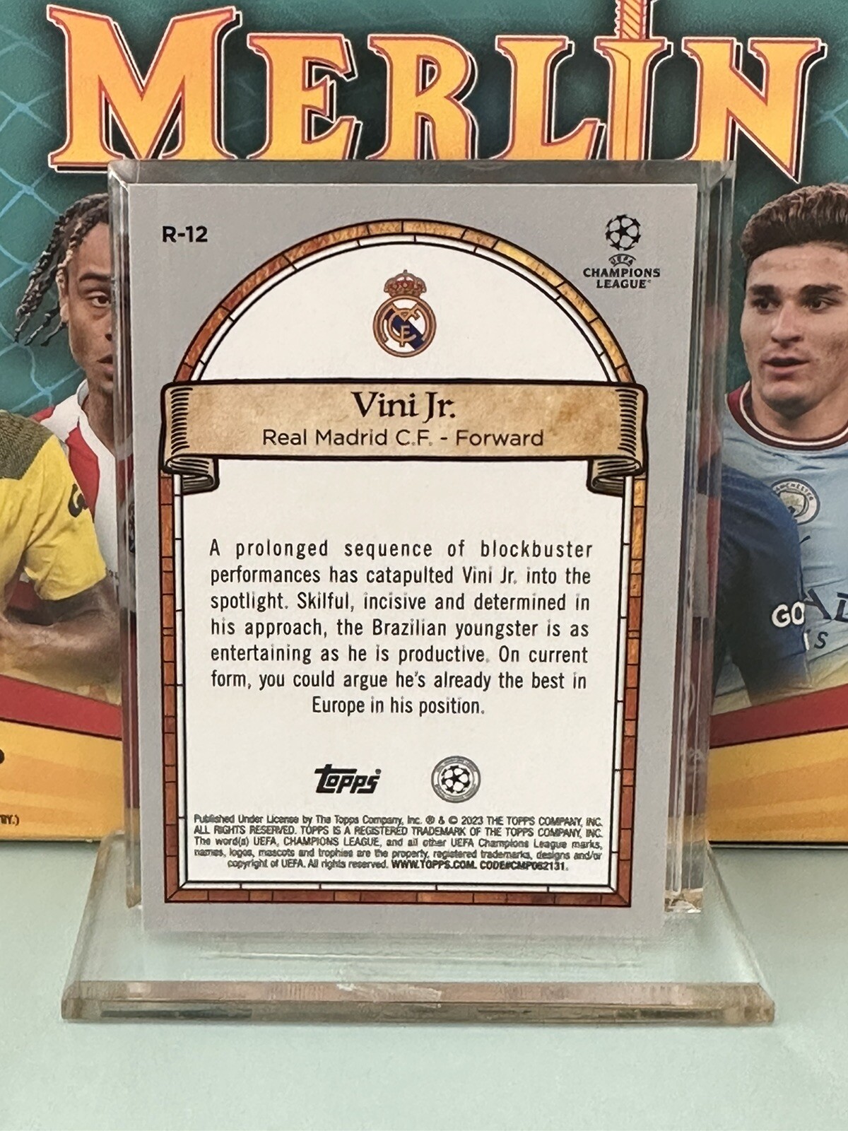 VINI JR. Vinicius Jr. RENAISSANCE 2022-23 Topps Merlin Case Hit SSP ...