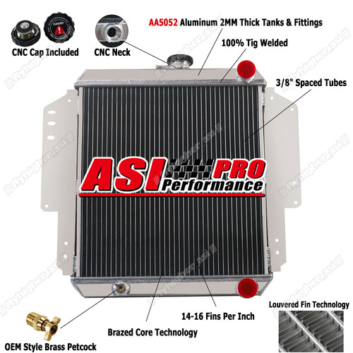 2 ROW Radiator Fits 1981-1996 Suzuki Sierra 4WD Spftop Hardtop SJ410 ...