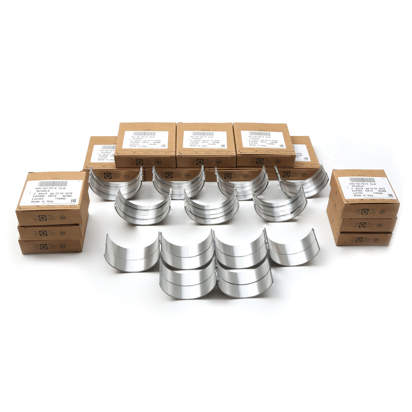 Main Crankshaft & Con Rod Bearing Set For Porsche Cayenne AUDI Q7 VW ...