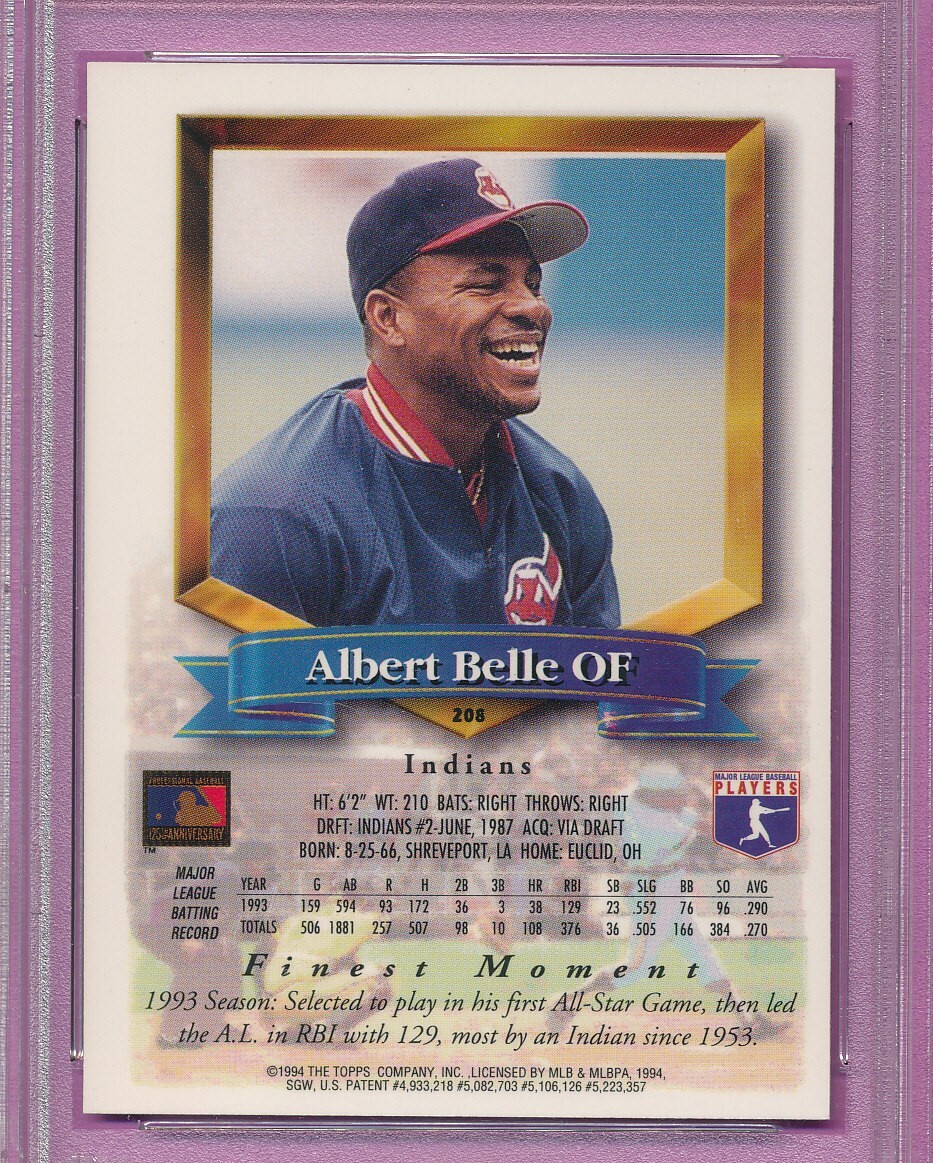1994 Topps Finest - Refractor #208 Albert Belle for sale online | eBay
