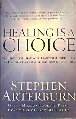 HEALING IS A CHOICE Stephen Arterburn HARDCOVER BOOK Very Good ...