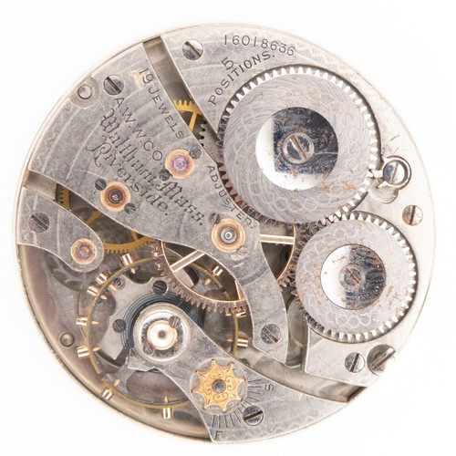 Partial Waltham Railroad Grade Riverside 16-Size Antique Pocket Watch ...