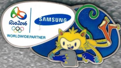 2016 Rio SAMSUNG Logo Olympic Mascot on Tablet Games Mark Mascot ...