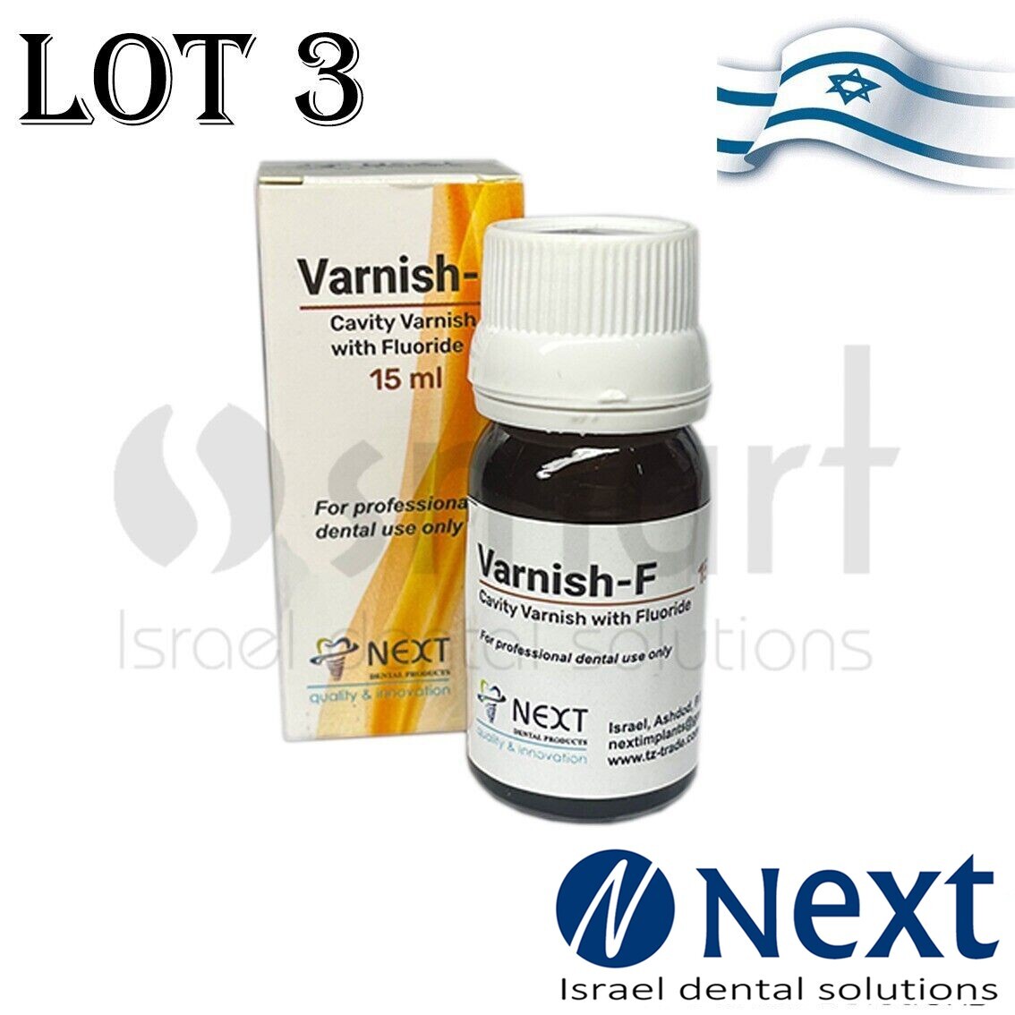 LOTx3 Dental Varnish-F Cavity Varnish with Fluoride 15 ml | eBay