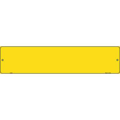 Yellow Solid Blank Small Street Sign K-025 | eBay