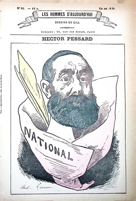 REVUE LES HOMMES D'AUJOURD'HUI 1878 CARICATURE ANDRE GILL HECTOR ...