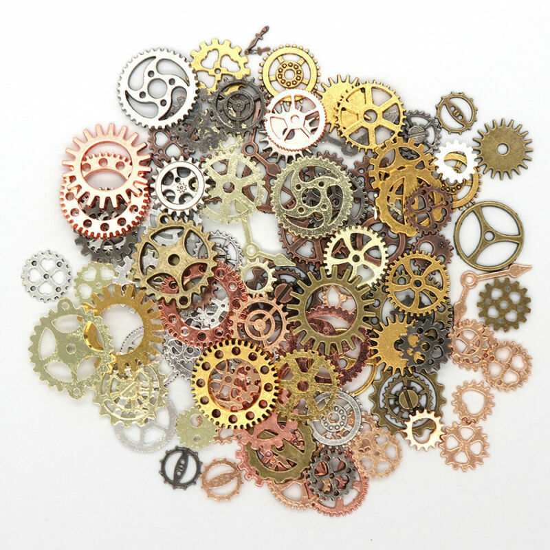 100g Watch Parts Gears Fr Steampunk Cyberpunk Cogs Jewellery DIY Art ...