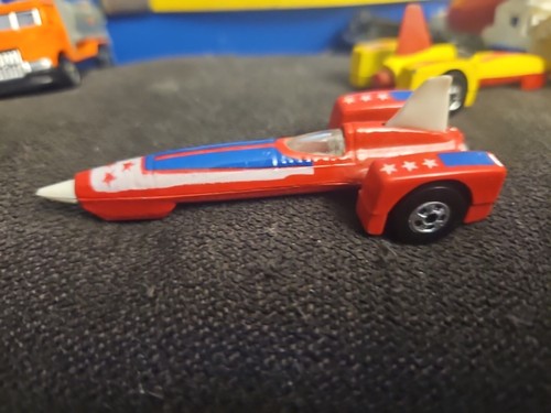 1979 Hot Wheels Craig Breedlove Evil Knievel Flag Rocket Jet Tri-Car ...