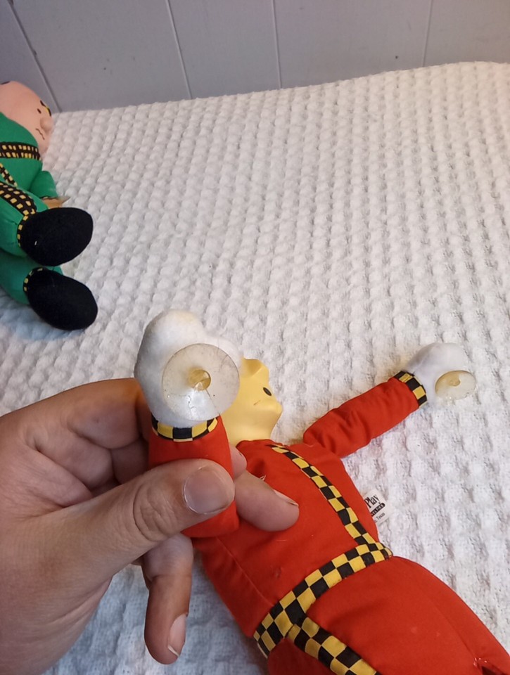 Vintage Crash Test Dummies 12” Plush Suction Cup Hands, Rubber Head ...