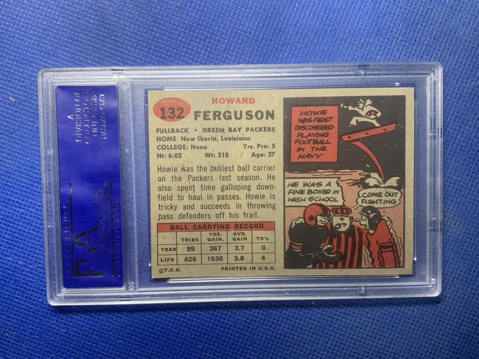 1957 Topps #132 Howie Ferguson - VG Set Break! HIGH # SP Psa 7 | eBay