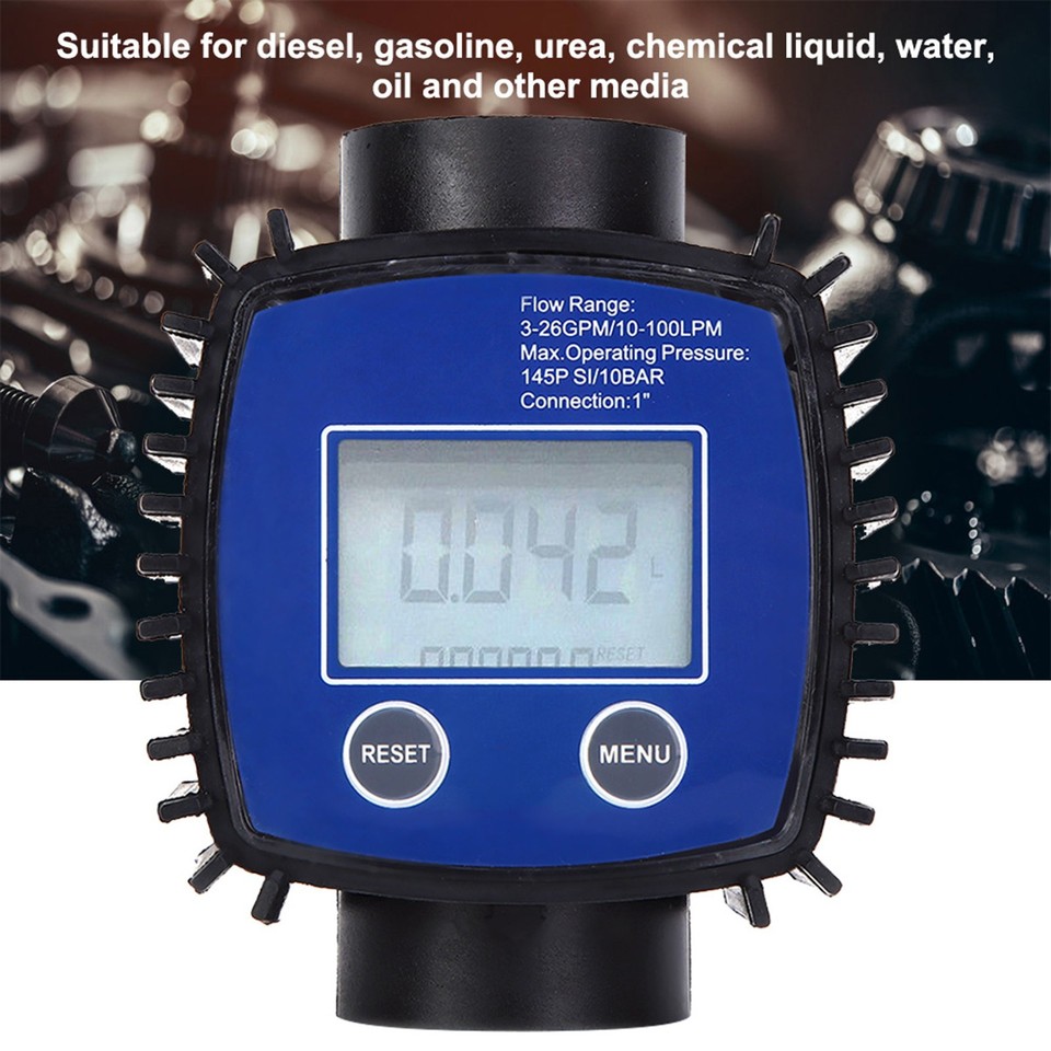 Digital Display High Accuracy Water Meter Flowmeter 1in Internal Thread ...