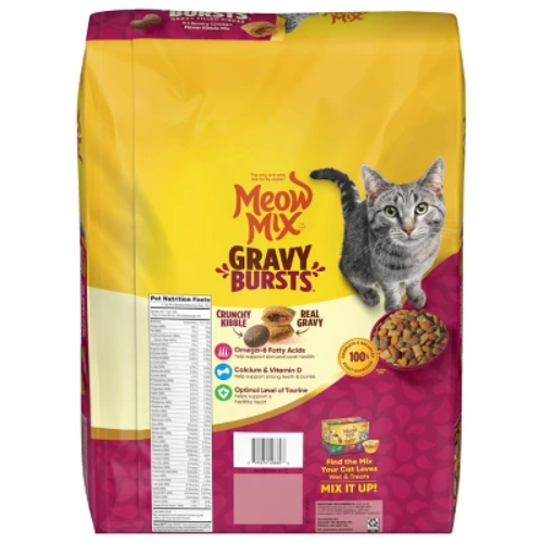 Meow Mix Burst Chicken Gravy Flavor Dry Cat Food - 13.5lbs | eBay