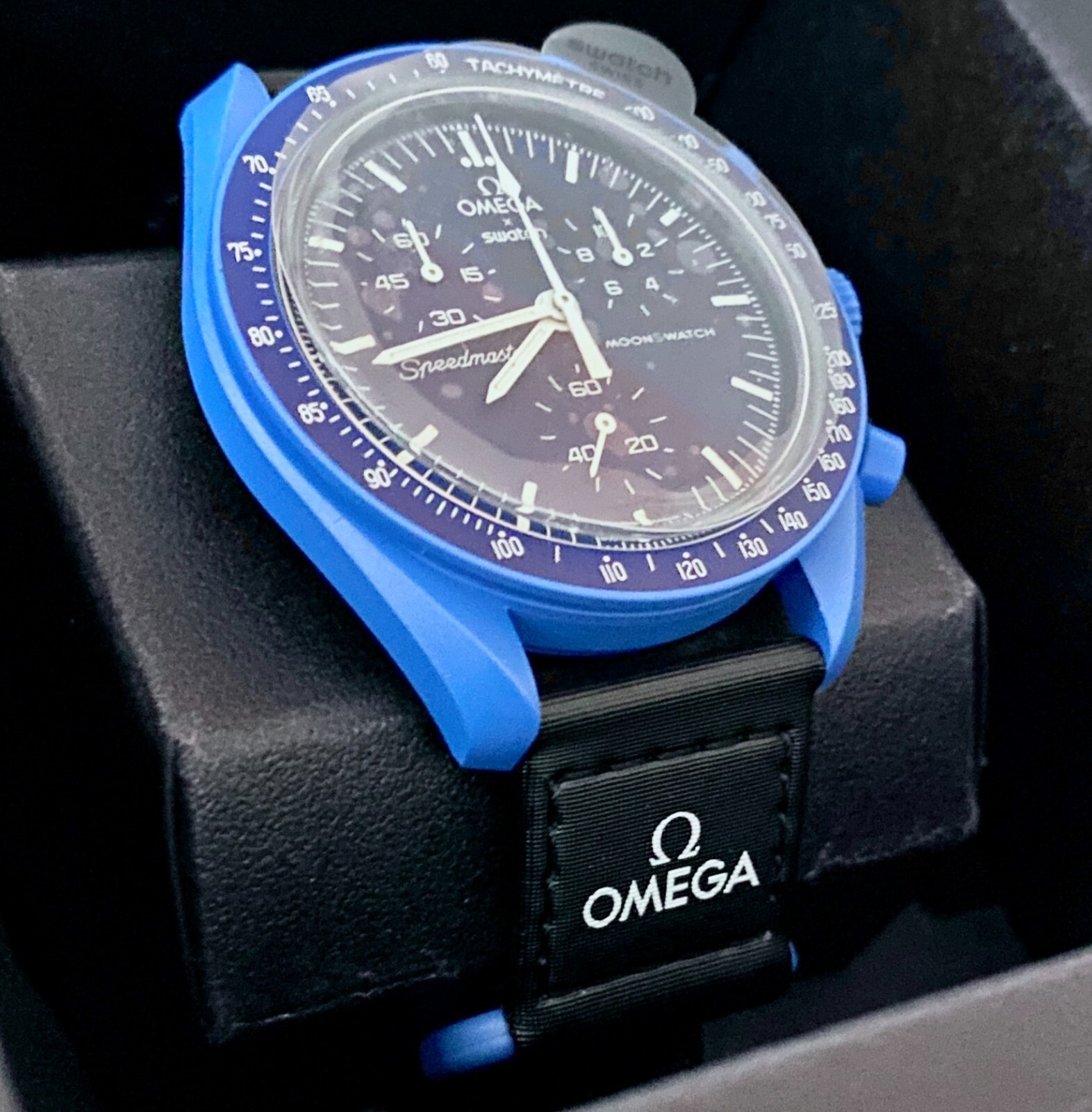 OMEGA x Swatch Speedmaster MoonSwatch Blue Unisex Adults Watch ...