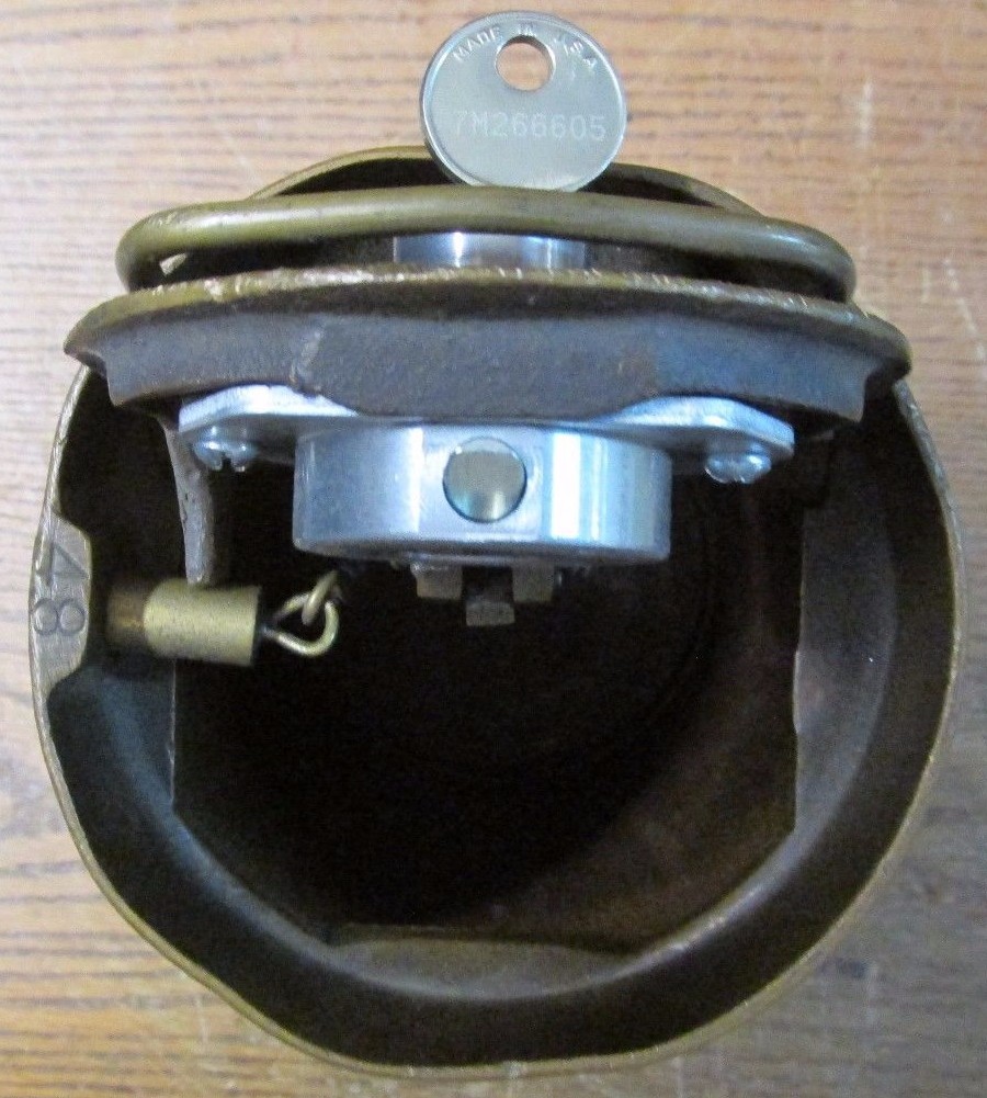 Vintage Diamond Mfg Brass Fare Box Money Vault Cylindrical 9" X 4-3/4 ...