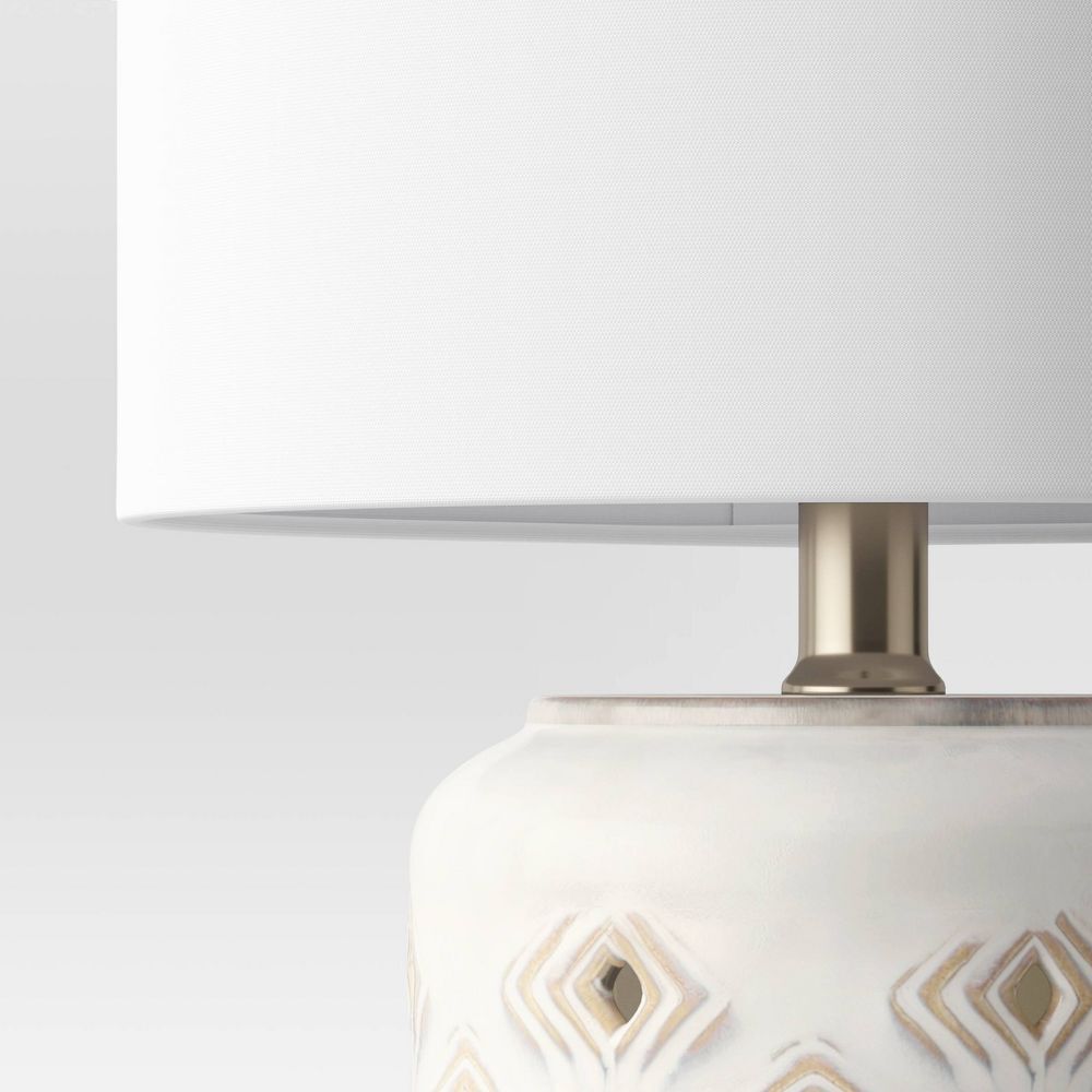 Diamond Cutout Table Lamp with Lit Base - Opalhouse | eBay