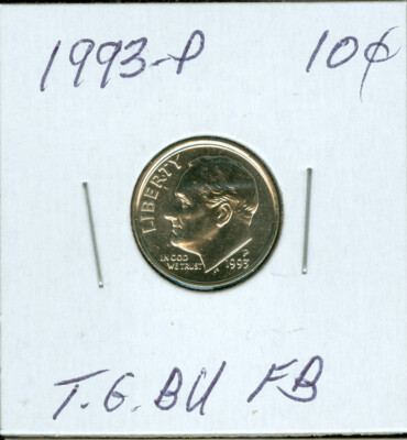 1993 P ROOSEVELT DIME TOP GRADE FB RARE | eBay