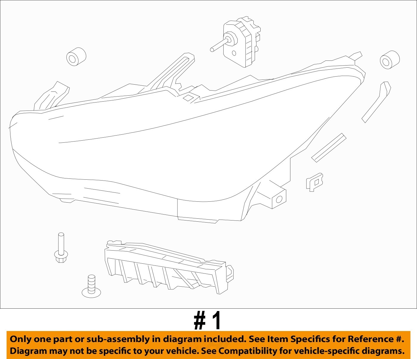 Infiniti+OEM+2017+Q60-headlight+Assembly+260105CH0A+Right+Passenger ...