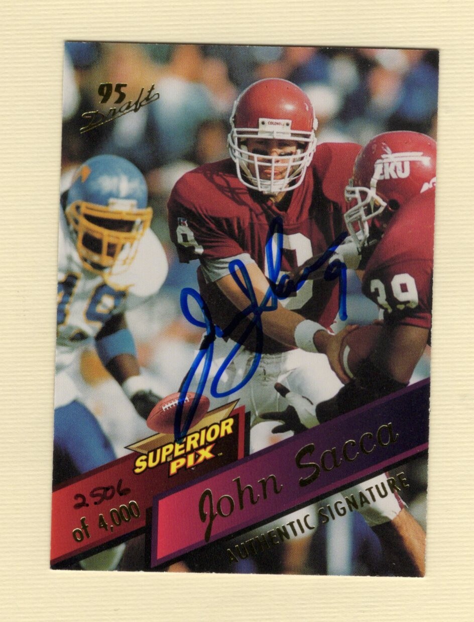 1995 Superior Pix Football John Sacca Autograph (Eastern Kentucky) | eBay