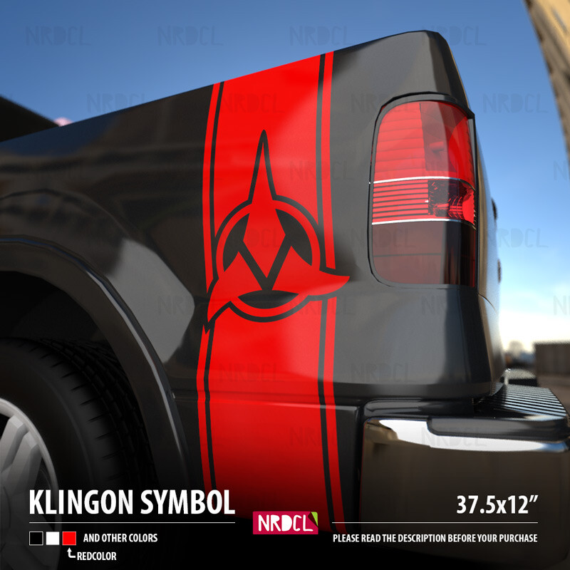 2x KLINGON SYMBOL LOGO STRIPES FENDER SET Car Vinyl Sticker Decal | eBay