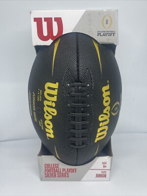 Wilson College Football Playoff Black Edition Jr Football/Junior Size ...
