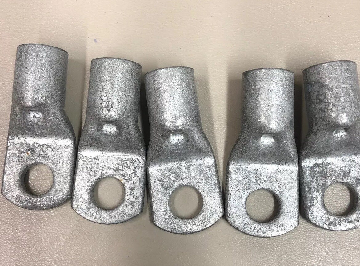 5 x Cembre A24-M12 Copper Battery Lug Eye Terminal 120mm2 12mm 120x12 ...