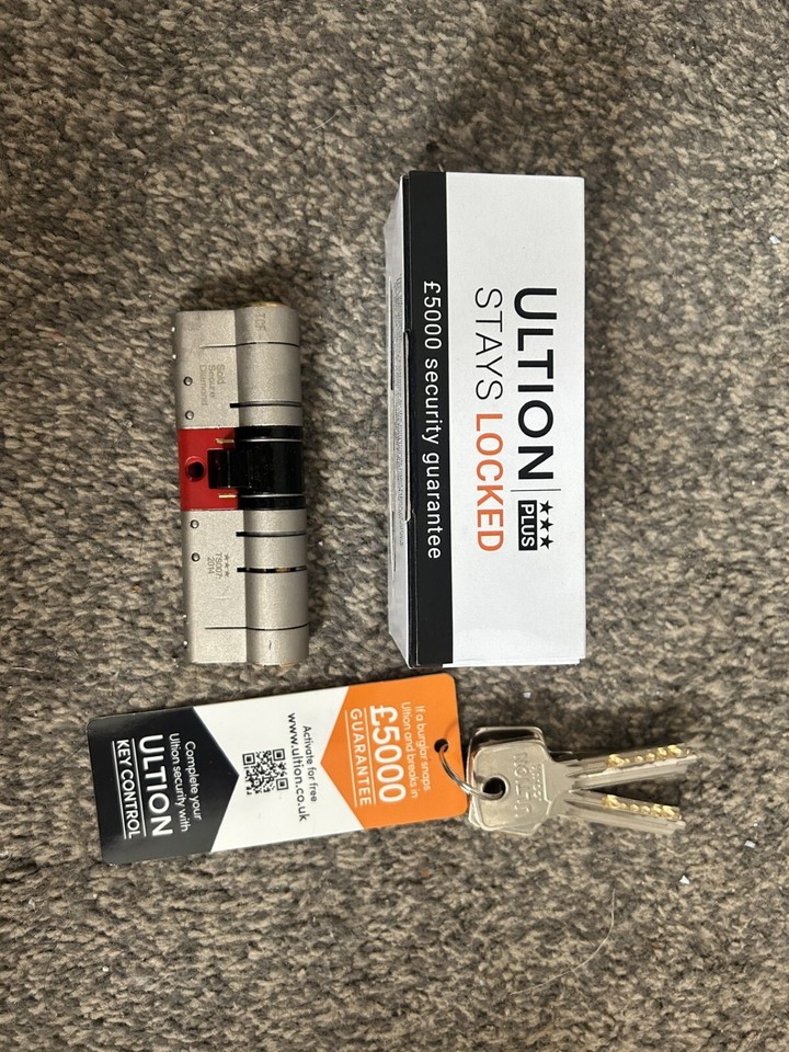 New Ultion WXM Plus 3 Star TS007 Diamond Grade High Security Euro Lock ...