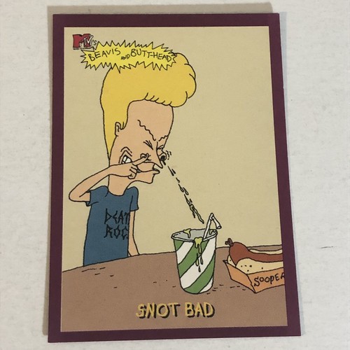 Beavis And Butthead Trading Card #6936 Snot Bad | eBay